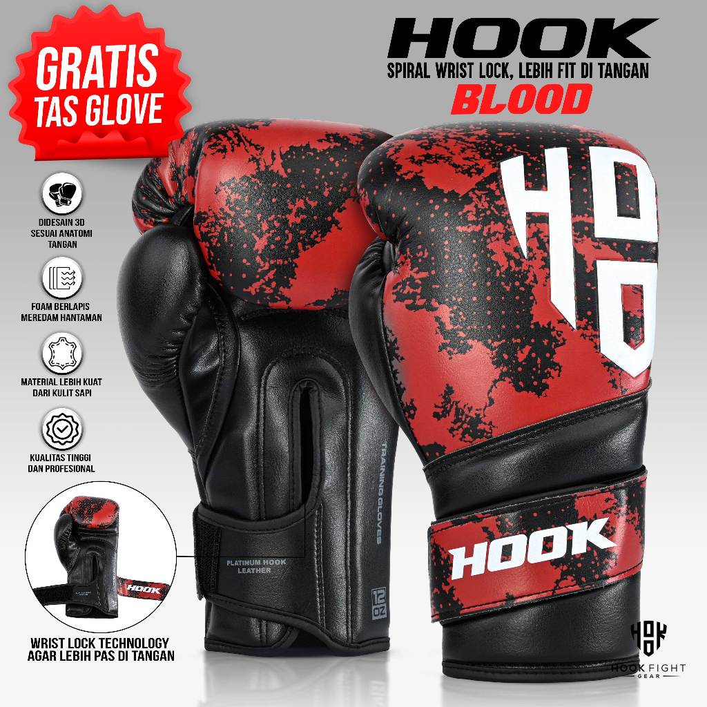 Jual Sarung Tangan Muaythai Hook, Boxing Gloves Hook, Muay Thai Gloves ...