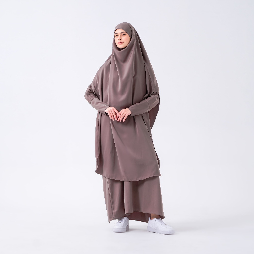 Jual Anggia Handmade - Apsara Abaya Set - Stone | Shopee Indonesia