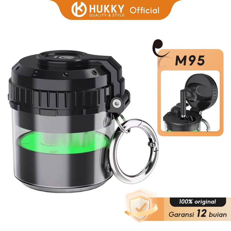 Jual HUKKY M95 Headset Bluetooth Wireless Earphone TWS Headset In Ear ...