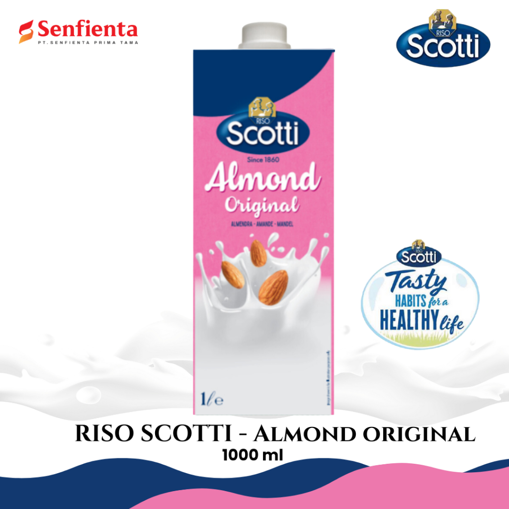 Jual Riso Scotti Almond Milk Original 1000 ml | Shopee Indonesia