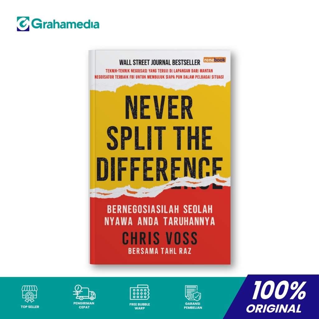 Jual GRAHAMEDIA - Renebook - Buku Never Split the Difference Bernegosiasilah Seolah Nyawa Anda ...