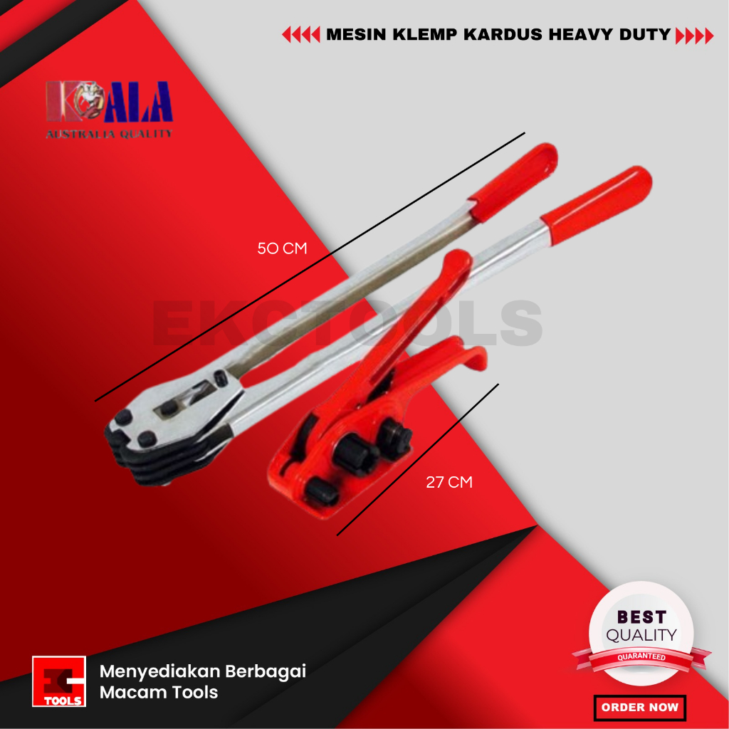 Jual Mesin klem kardus Heavy duty / PET Strapping machine for packing ...