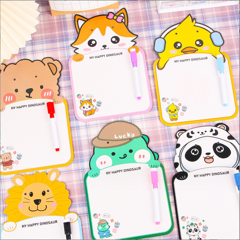 Jual Papan Tulis Mini Karakter Lucu Bisa Hapus Free Spidol Reusable ...