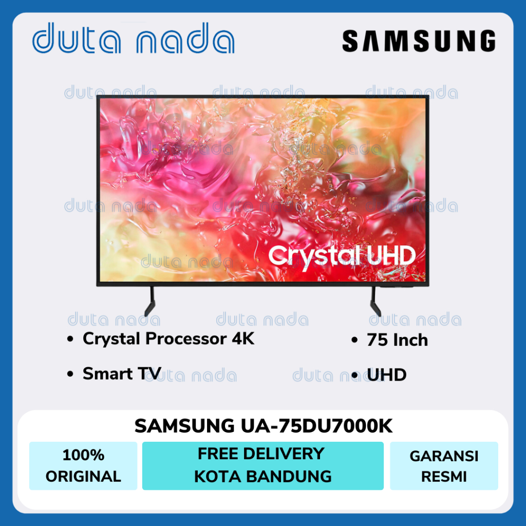 Jual Samsung Crystal UHD 4K Smart TV 75 Inch UA75DU7000K / UA-75DU7000K ...