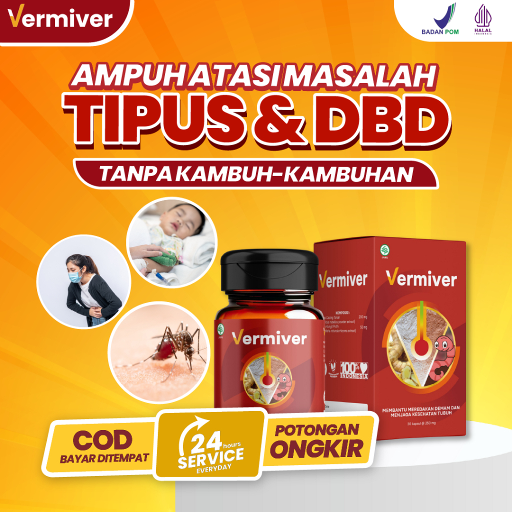 Jual Vermiver Ampuh Turunkan Demam Secara Alami Mengatasi Masalah Typus ...