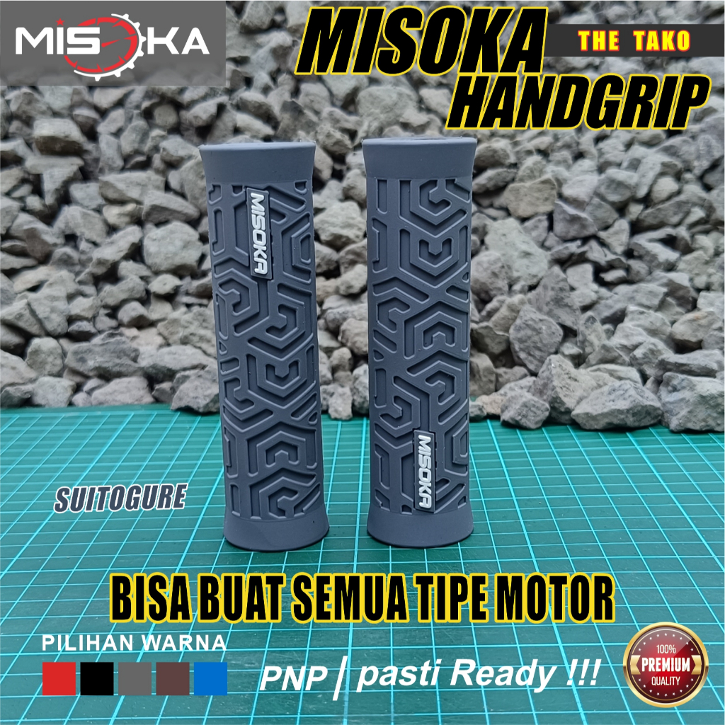 Jual Misoka Handgrip The Tako Rubber Karet Kanan Kiri Untuk Motor matic ...