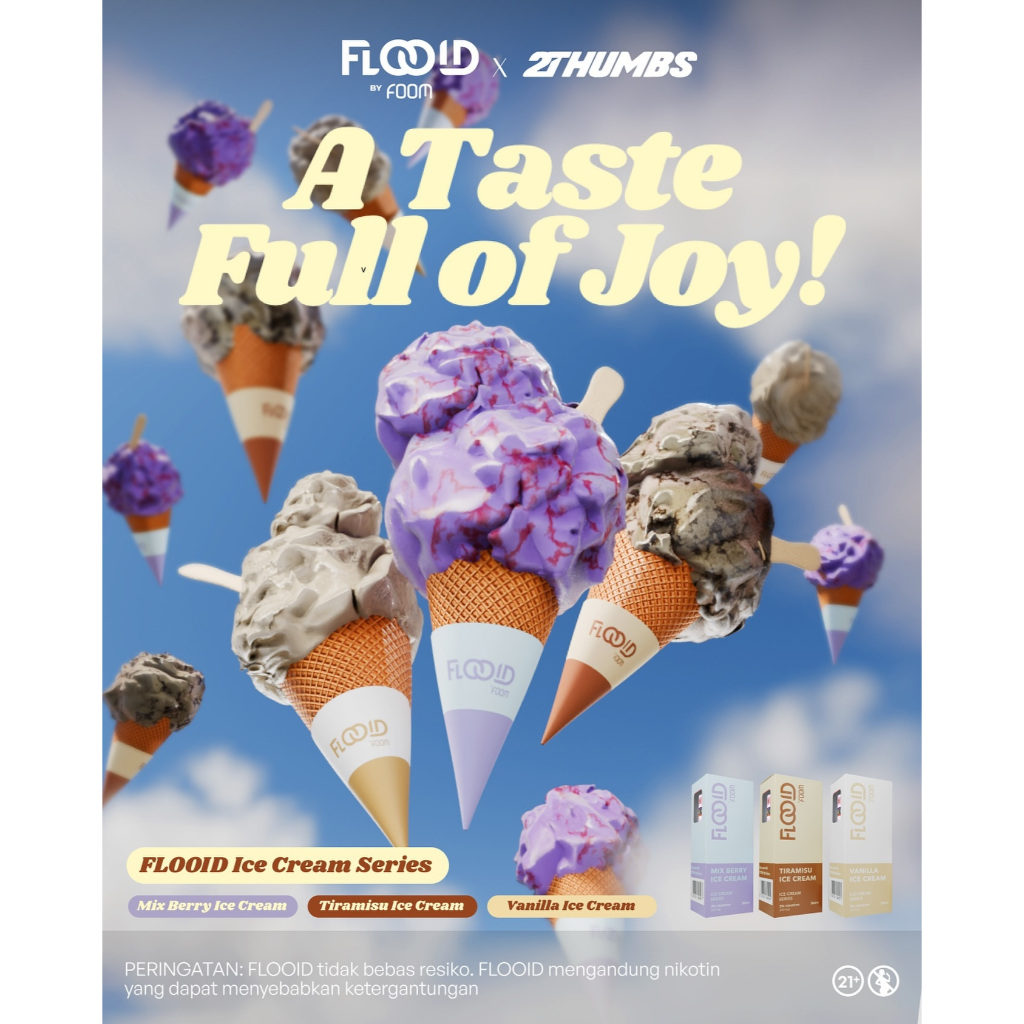 Jual FOOM ICE CREAM SERIES 30ML 30MG LIQUID SALT NIC | Shopee Indonesia