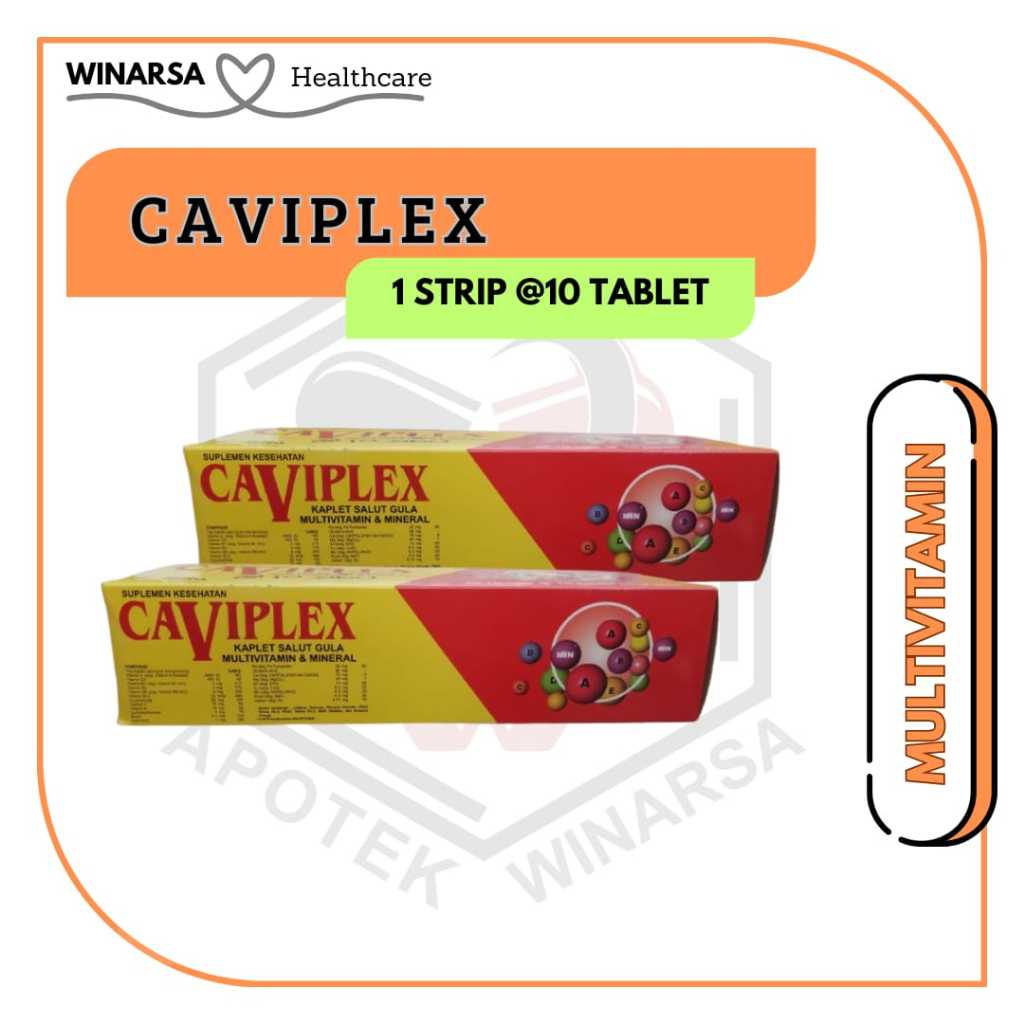 Jual Caviplex Kaplet Multivitamin (Strip/10 Kaplet) by apotek winarsa ...