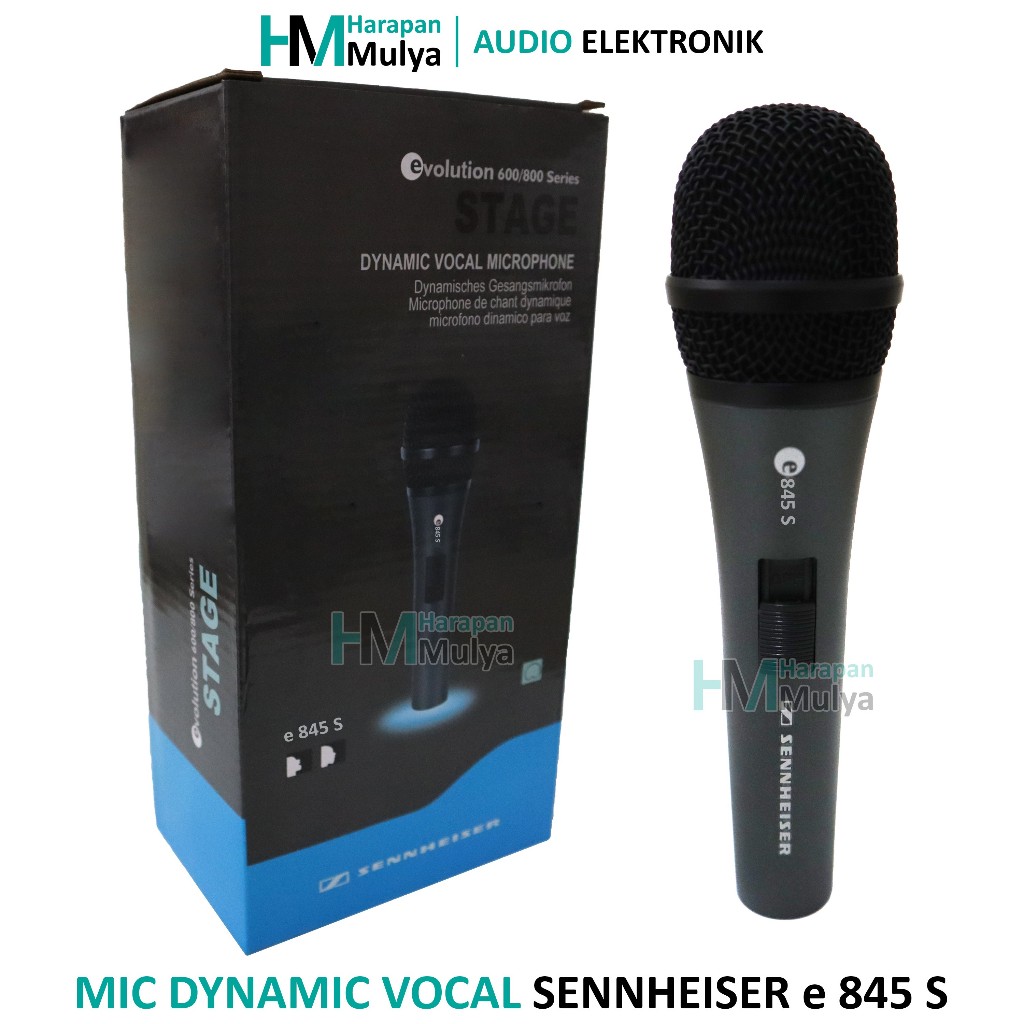 Jual SENNHEISER e845S Mic Mik Microphone Mikrofon Kabel Dynamic e 845/e845 | Shopee Indonesia