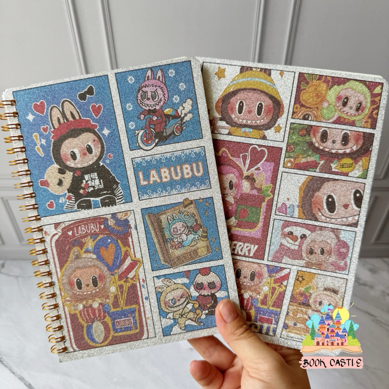 Jual Notebook A5 LABUBU silver glitter | Shopee Indonesia