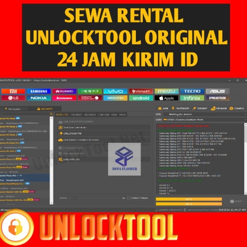 Jual sewa rental unlocktool | 24jam gasbos | Shopee Indonesia