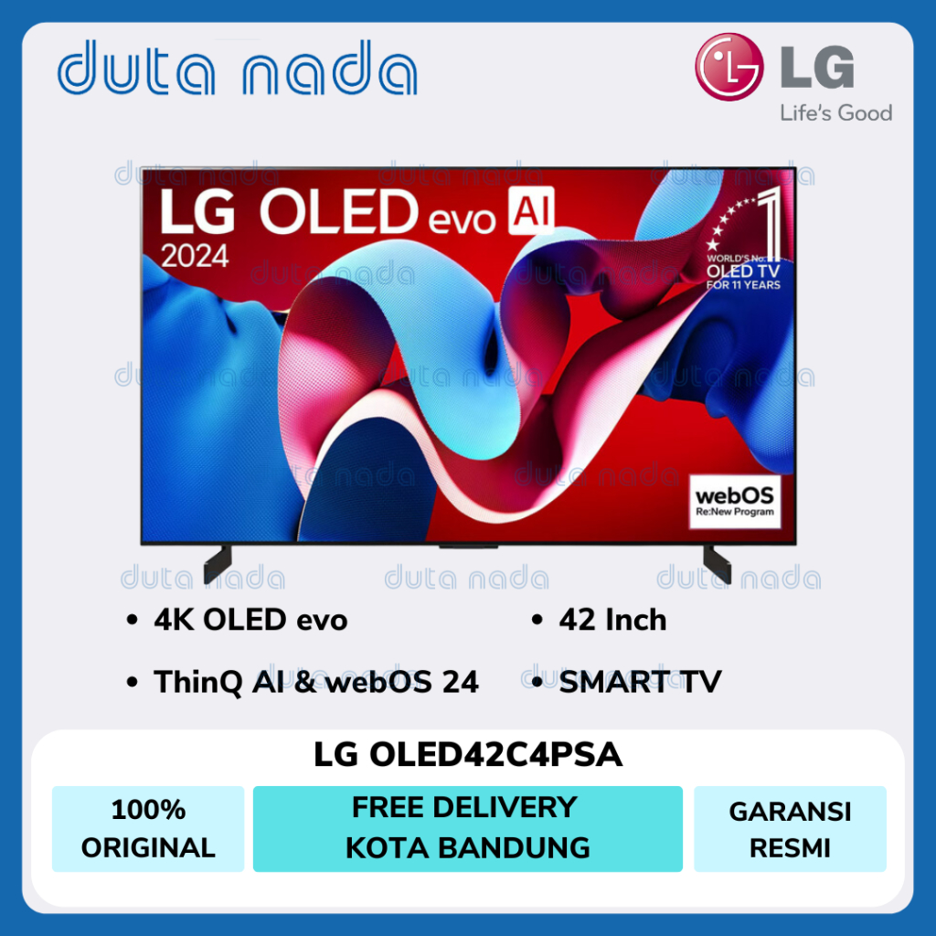 Jual LG Smart TV 4K OLED evo AI 42 Inch OLED42C4 / OLED42C4PSA | Shopee ...