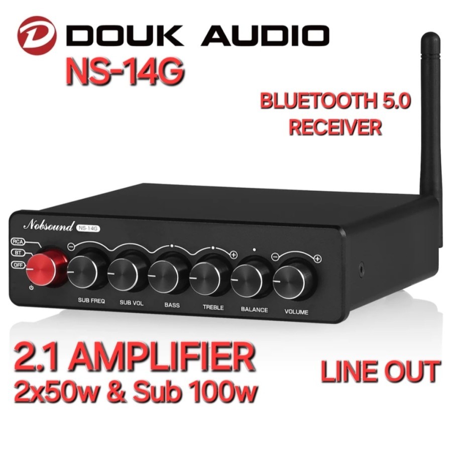 Jual NOBSOUND NS-14G Bluetooth 5.0 TPA3116 Digital Audio Amplifier ...