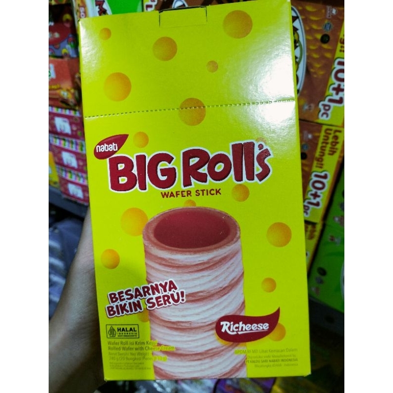 Jual BIG ROLLS /big rolls coklat keju/wafer stik roll isi 20 pcs ...