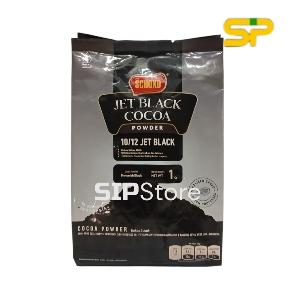 Jual SCHOKO Black Premium Cocoa Powder - 1 Kg / Low Fat 10/12 / Jet ...