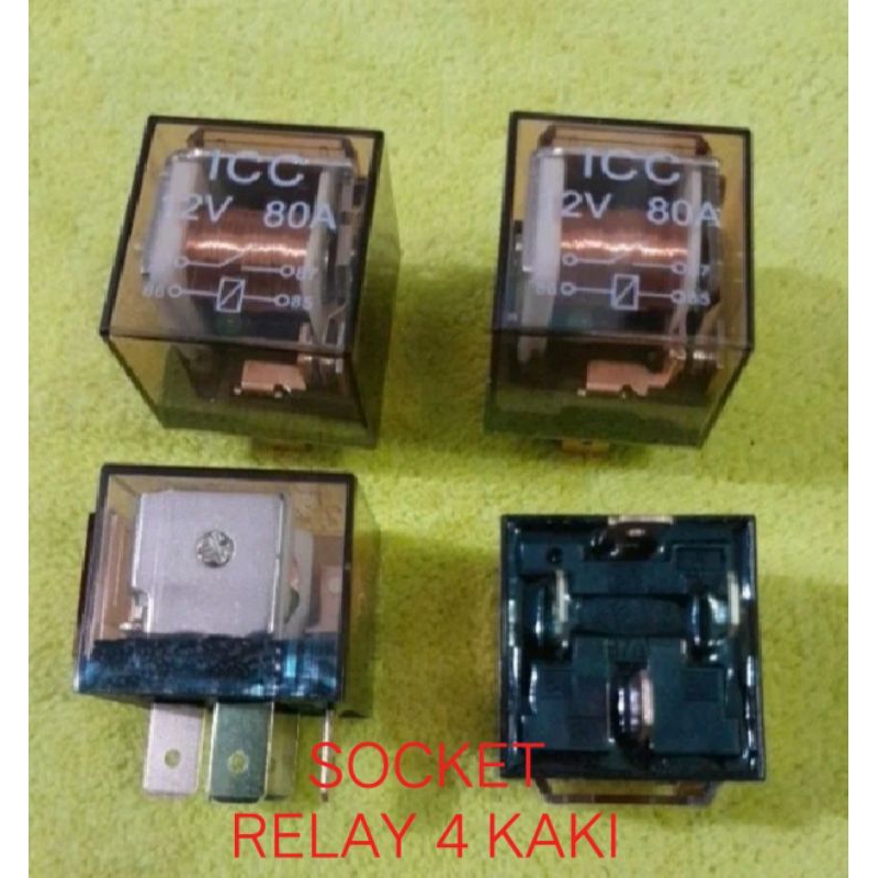 Jual RELAY LAMPU RELAY KLAKSON RELAY 4 KAKI | Shopee Indonesia