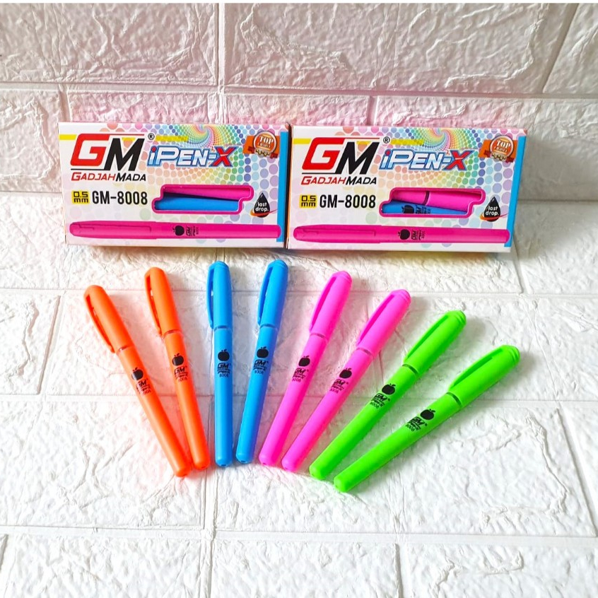 Jual Gel Pen Apple GM-8008/ I Pen X /Pulpen Gel (12 Pcs) | Shopee Indonesia