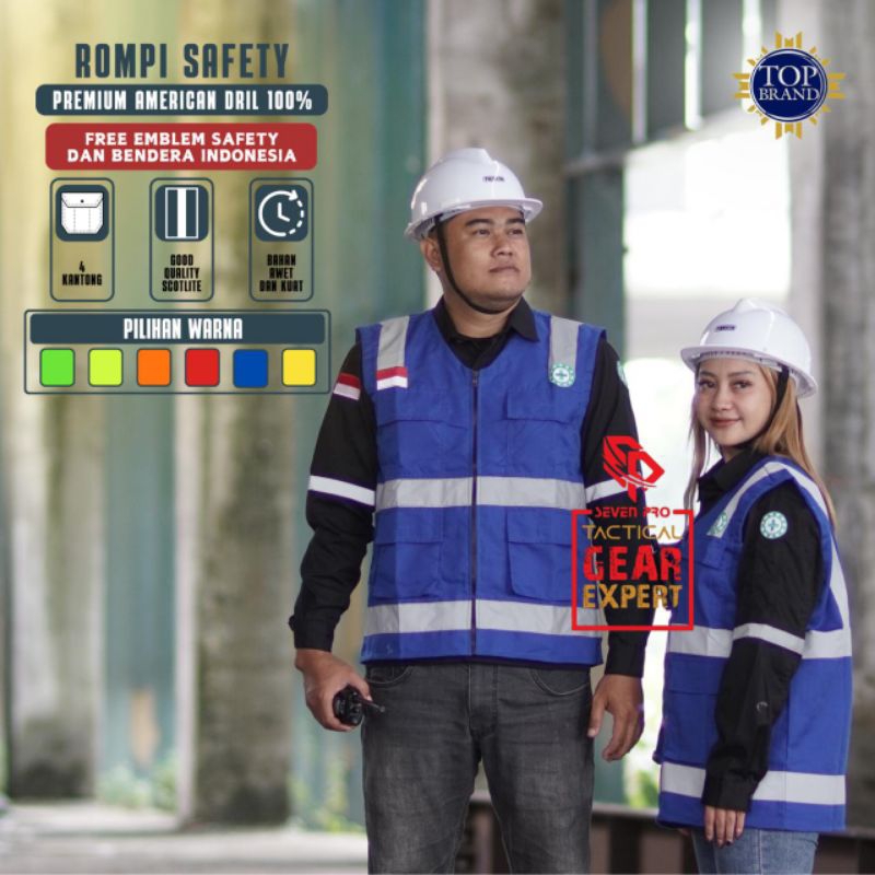 Jual ROMPI SAFETY BIRU|ROMPI LAPANGAN | Shopee Indonesia