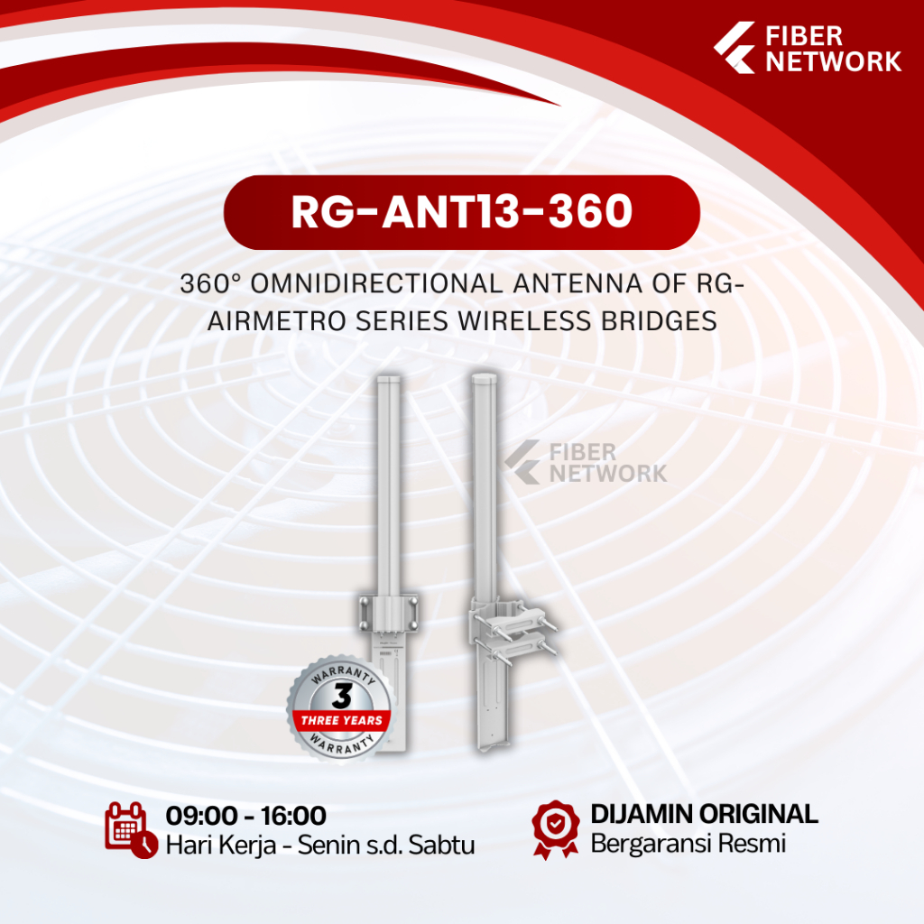 Jual RUIJIE REYEE RG-ANT13-360 IP55 Omni-Directional 5GHz Antenna 13DBI 2KM | Shopee Indonesia