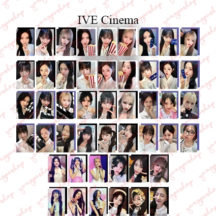 Jual [READY / SET] IVE CINEMA IVEE FIRST WORLD TOUR PHOTOCARD FAN MADE UNOFFICIAL YANGPASHOP ...