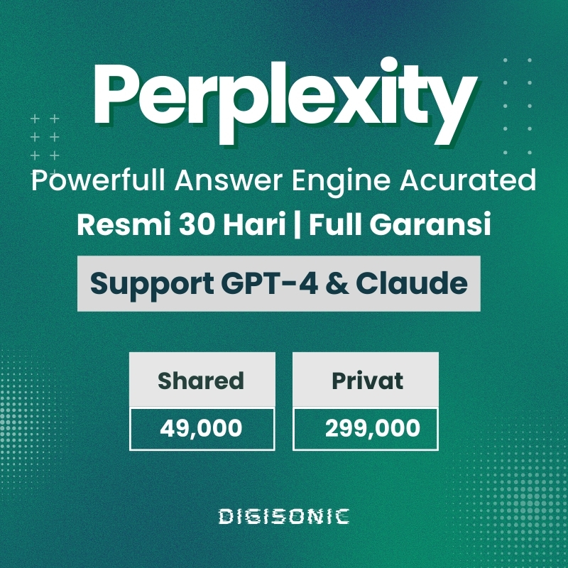 Jual PERPLEXITY GPT-4 PRIVAT AKUN 30 HARI RESMI | Shopee Indonesia