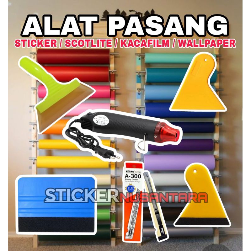 Jual Paket Lengkap Alat Pasang Sticker Skotlet Mobil Alat Pasang Stiker ...