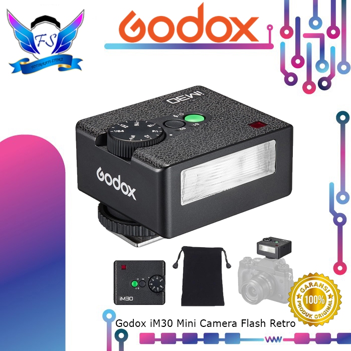 Jual Godox iM30 Mini Camera Flash Retro iM 30 IM30 | Shopee Indonesia