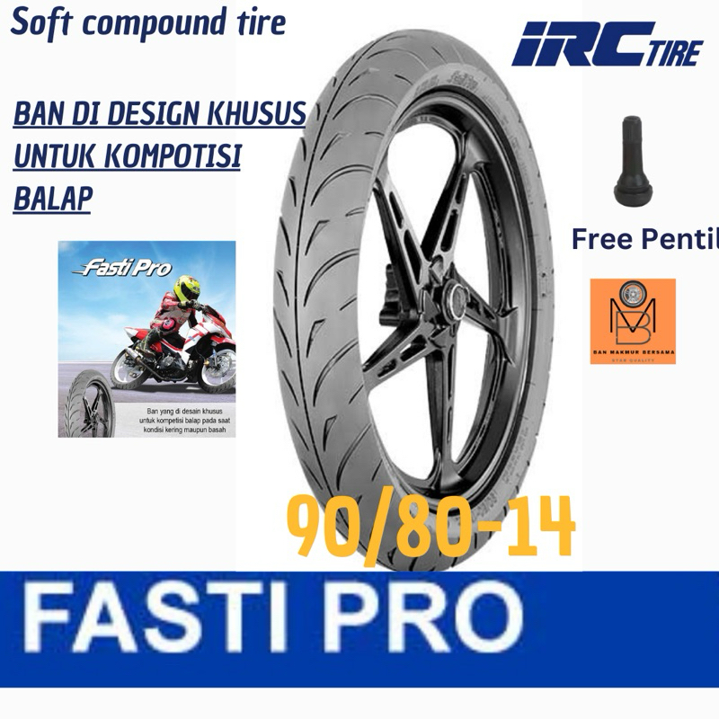 Jual Ban Motor Matic IRC FASTI PRO Soft Compound 90 80 Ring 14 Tubeless ...