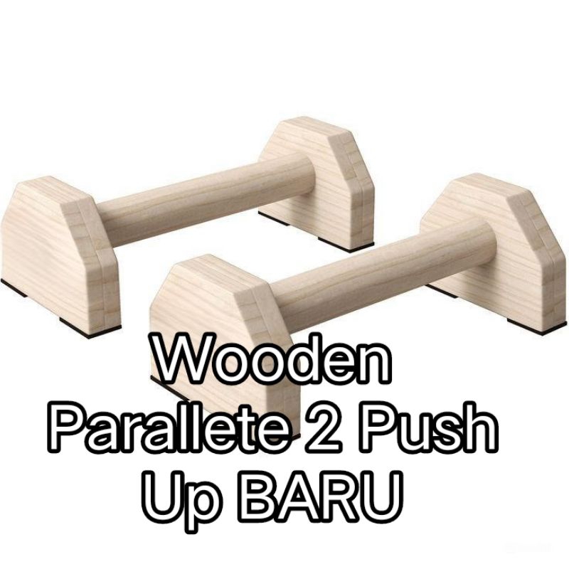 Jual Wooden Paralette 2 Baru Handstand Alat Push Up Minimalis Outdoor ...