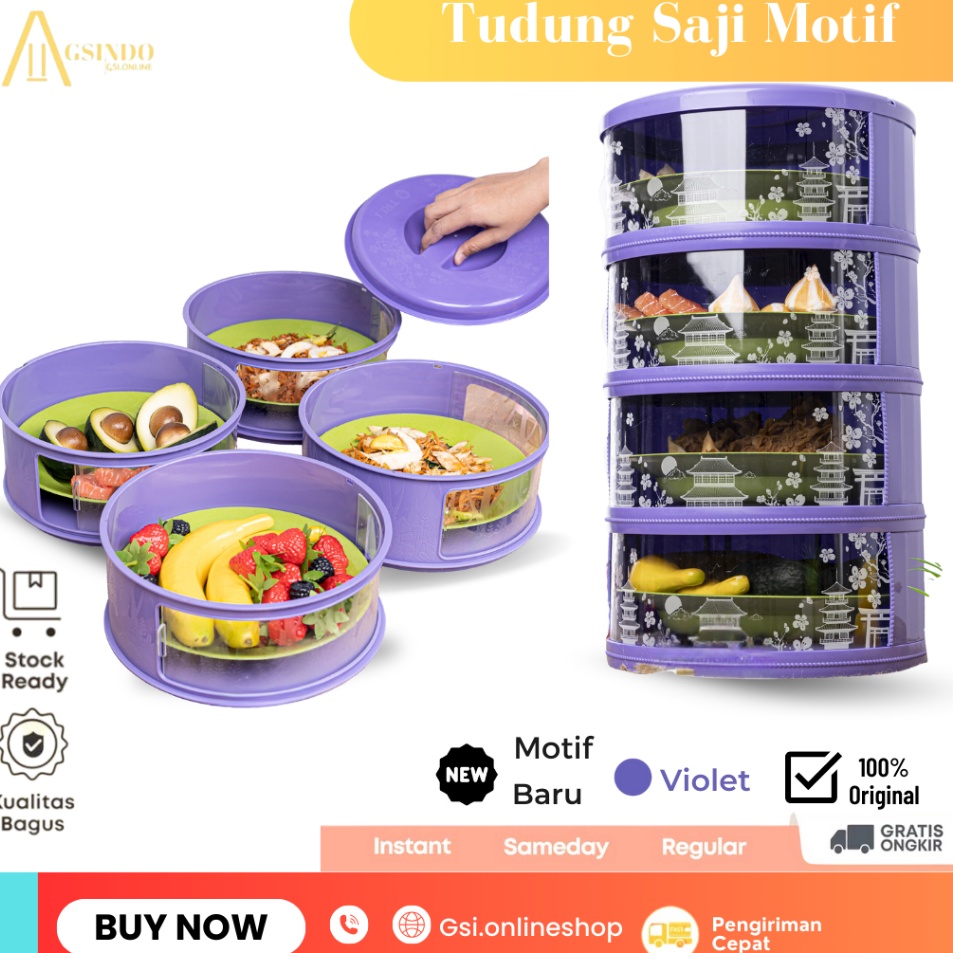 Jual Hanya untuk anda FOOD COVER 4 SU TUDUNG SAJI 4 SU RAK TINGKAT LAUK ...
