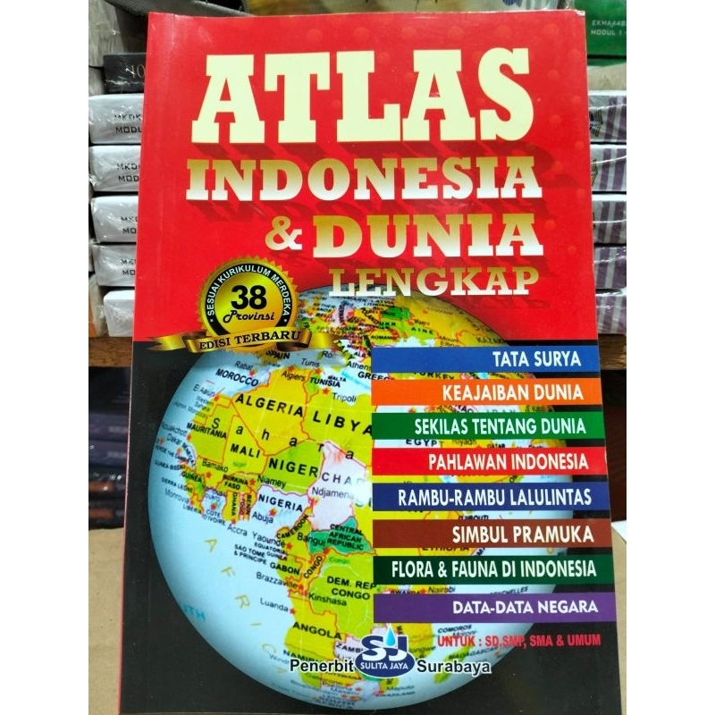 Jual Buku Atlas Indonesia Dan Dunia 38 Provinsi Indonesia Dan Dunia ...