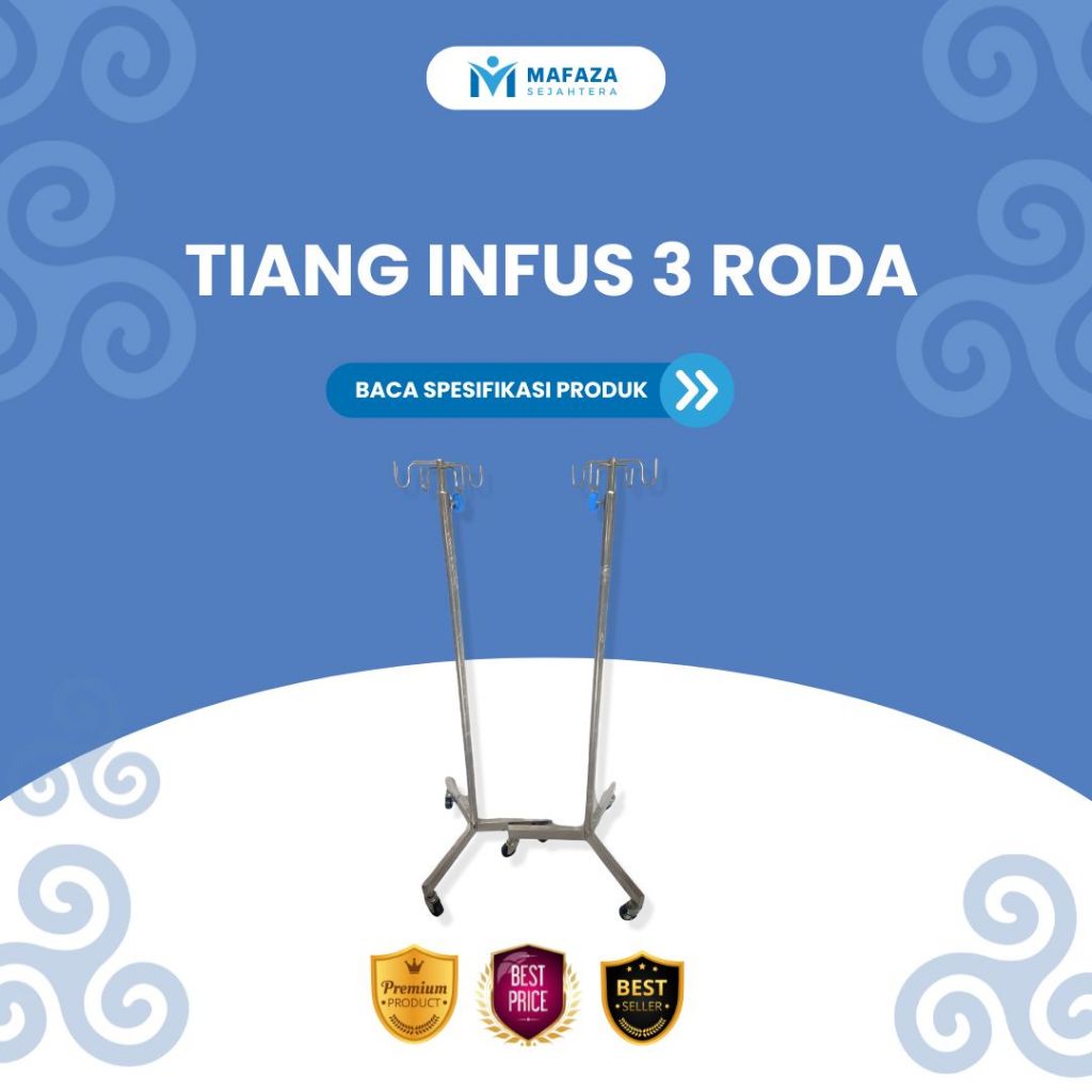 Jual Tiang infus kaki 3 stainless | Shopee Indonesia