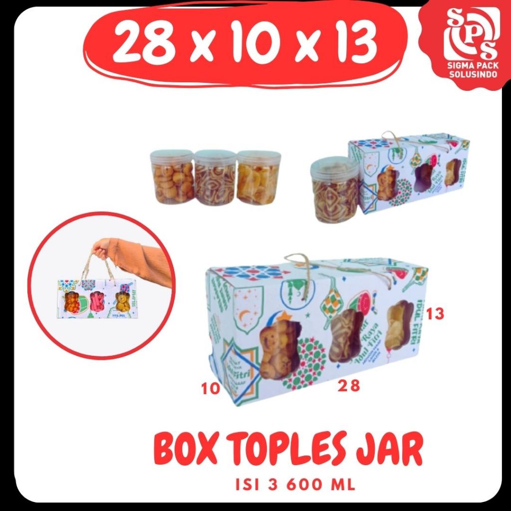 Jual Kardus Packing Jinjing Tali 28x10x13 Isi 3 Toples Tabung 600ml ...