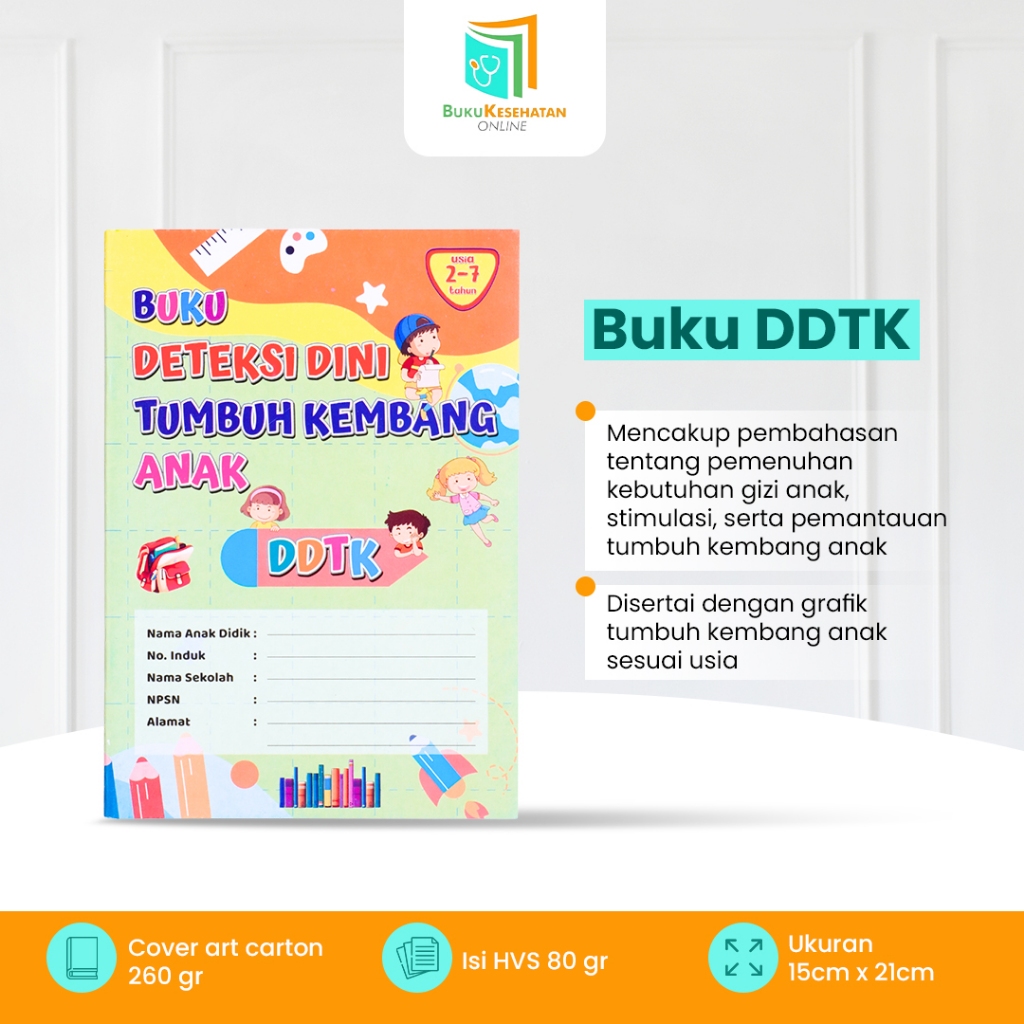 Jual Buku Deteksi Dini Tumbuh Kembang Anak (DDTK) PAUD TK Usia 2-7 Tahun | BUKU PAUD | BUKU ...