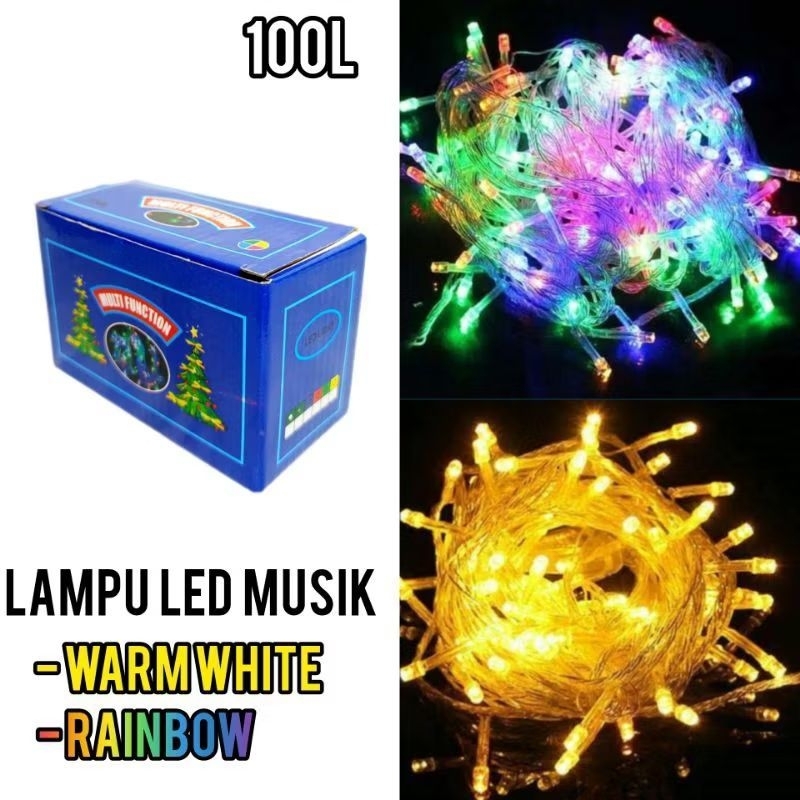Jual lampu led musik 100L 10Meter | Shopee Indonesia