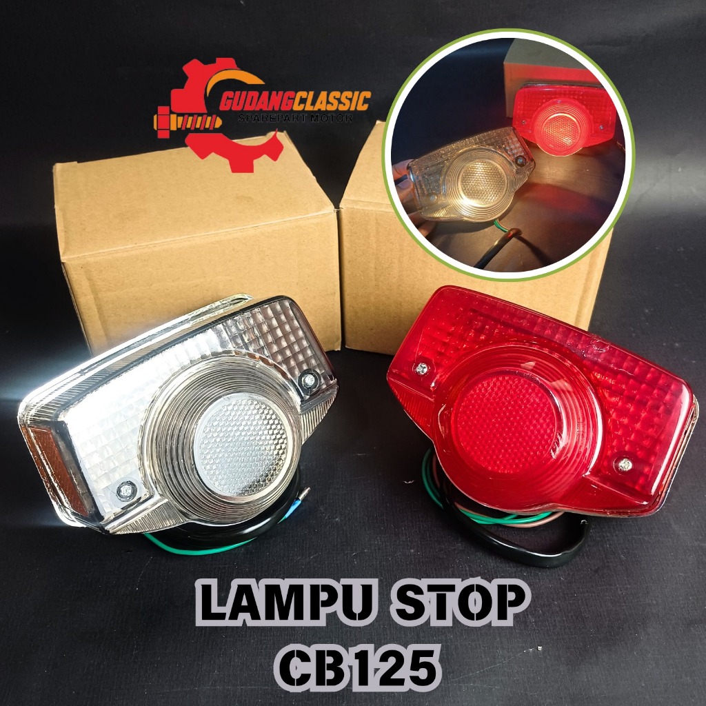 Jual STOPLAMP LAMPU STOP CB CUSTOM HONDA C90 CB100 CB125 MERAH | Shopee ...