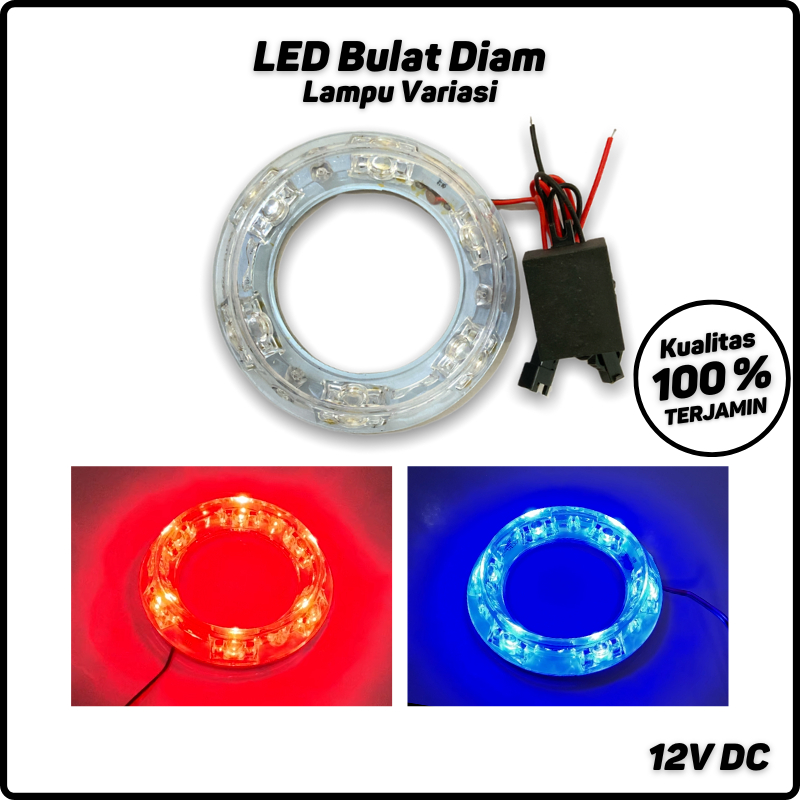 Jual Lampu variasi motor Kedip Lampu Tambahan Bulat motor | Shopee ...