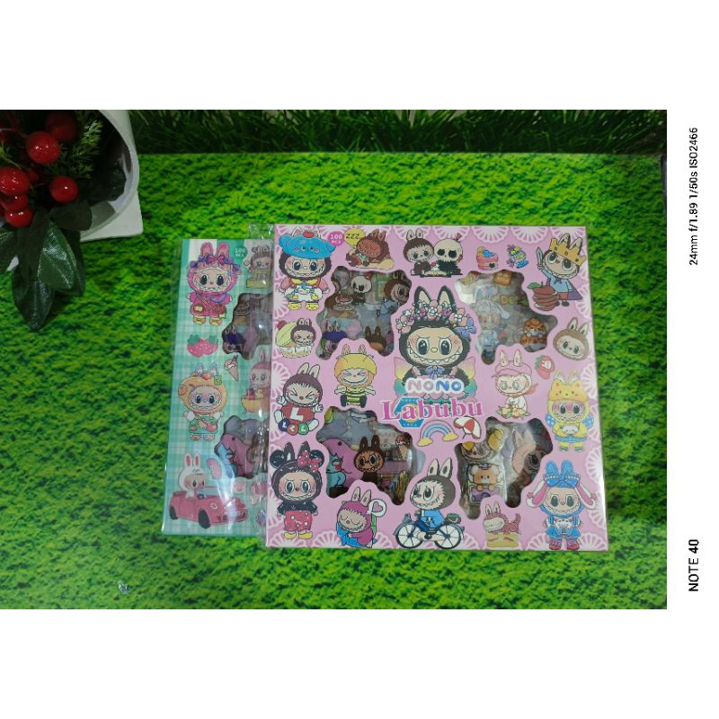 Jual Sticker karakter Labubu 1 box (isi 100pcs) | Shopee Indonesia