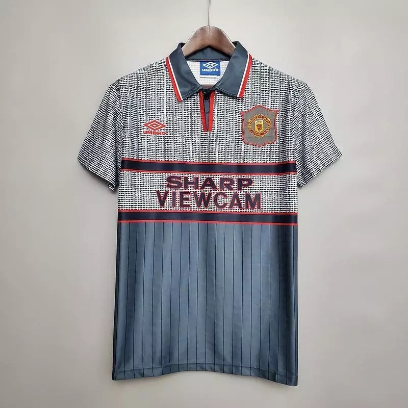 Jual Jersey Bola Dewasa Retro MU Away Sharp Viewcam 1995/1996 Season 95 ...