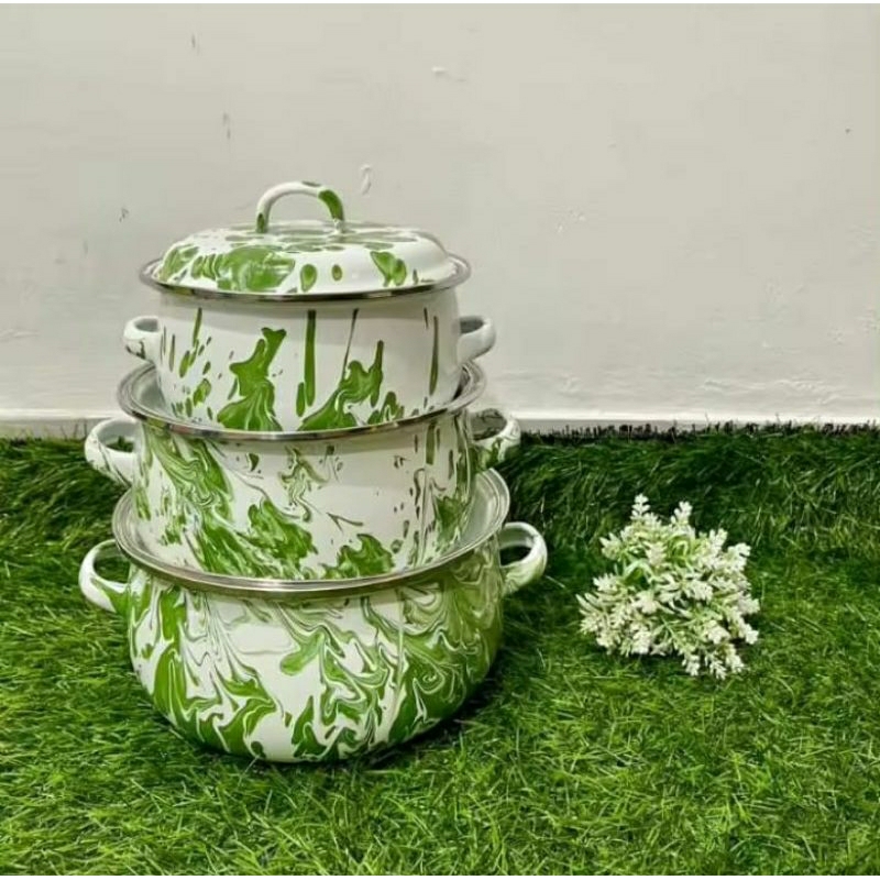 Jual PANCI BUNGA 3 SUSUN COOKWARE SET 6PCS | Shopee Indonesia