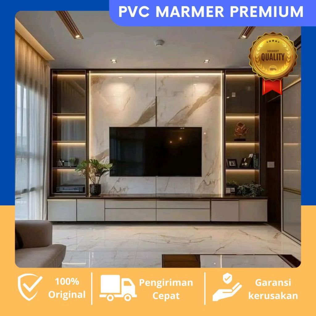 Jual PVC MARBLE Ukuran 1.22m x 2.9m dan 1.22m x 1.45m / PVC marmer panjang 2.9m dan 1.45m ...