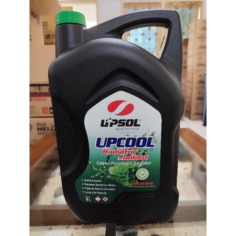 Jual AIR RADIATOR COOLANT MOBIL UPSOL UPCOOL KEMASAN 5L GALON ORIGINAL ...