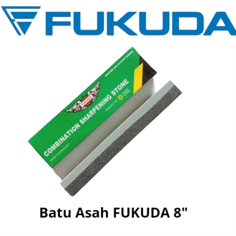 Jual JHTeknik Batu Asah FUKUDA 8"/Batu Asah Pisau 8" Hijau Hitam FUKUDA ASLI ORIGINAL/Batu Gosok ...