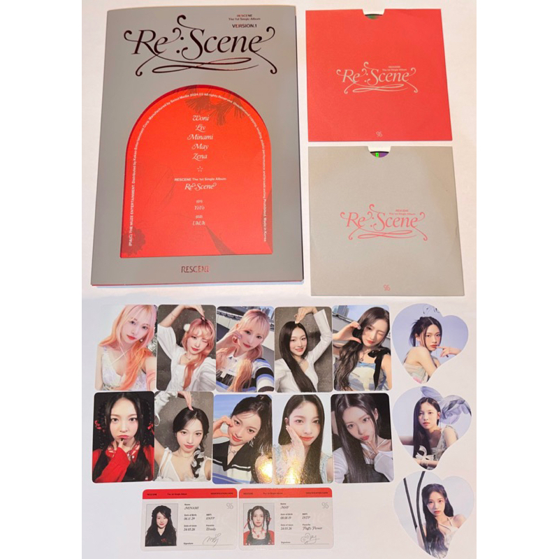 Jual rescene re:scene album cd only photocard zena may woni liv minami ...