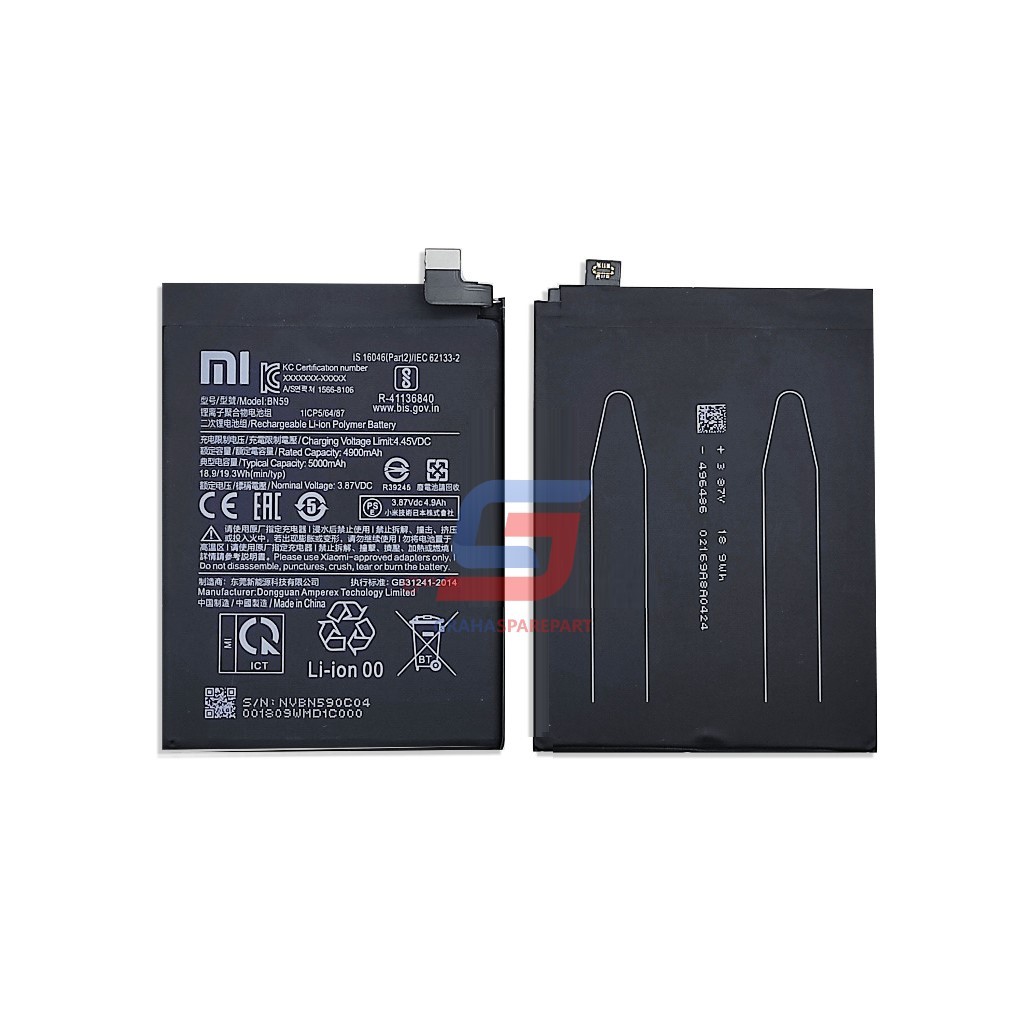 Jual BATERAI / BATTERY / BATRE XIAOMI REDMI NOTE 10S / BN-59 AAA ...