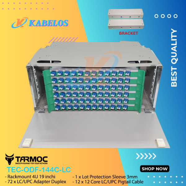 Jual Fiber Optic ODF/OTB 144 Core LC Lengkap Rackmount | ODF 144C LC ...