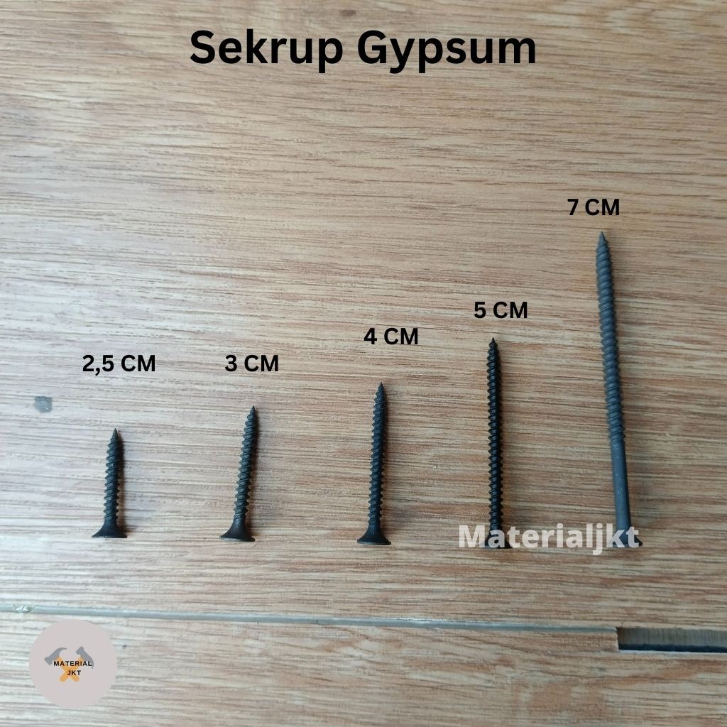 Jual SKRUP GYPSUM / sekrup hitam gipsum gypsum eceran 2,5 3 4 5 7 cm ...