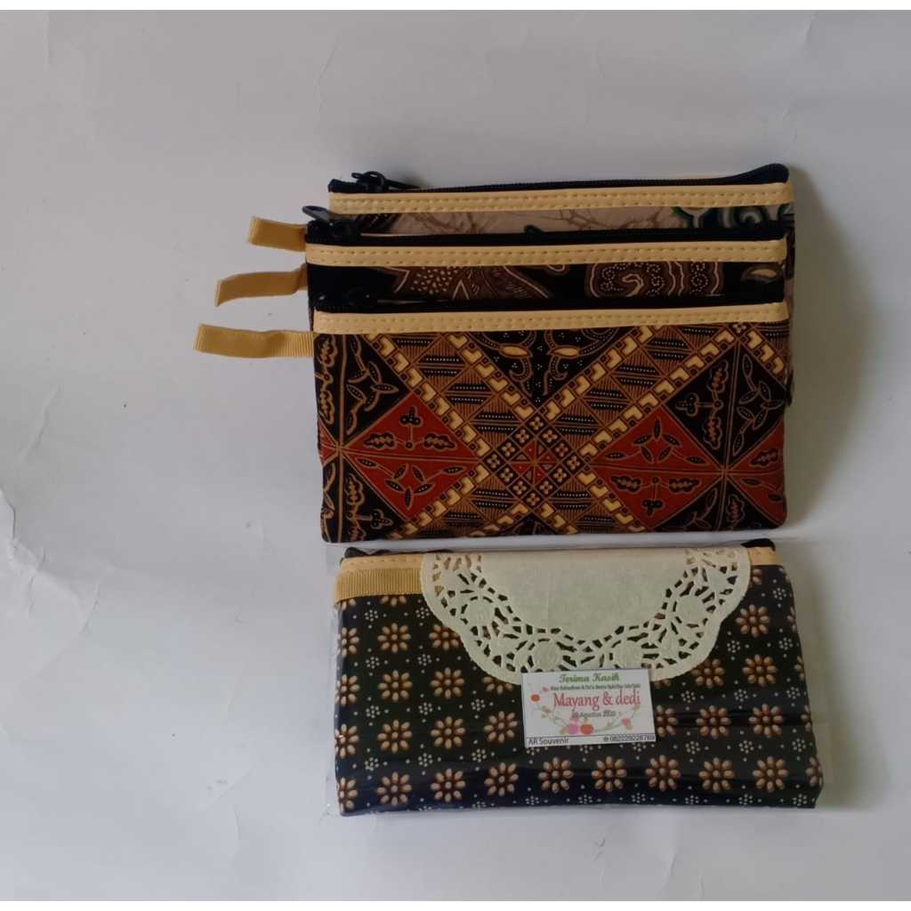 Jual 50pc Souvenir Pernikahan Dompet Batik Ibu 19x11 cm / Tempat pensil HP free Request Ucapan ...