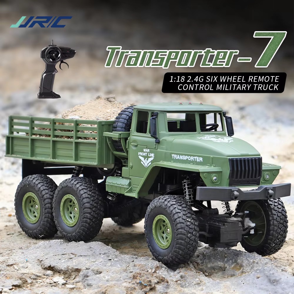 Jual JJRC Q68 4WD 1/18 RC Military Truck Rock Crawler Off Road RTR 2 ...
