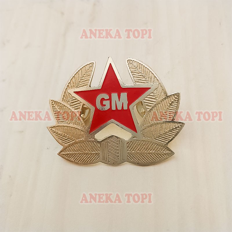 Jual Pin Bintang GM Marching Band Pin Bros GM Bahan Logam - Aneka Topi ...